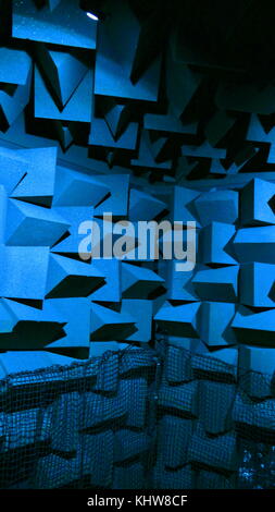 Photograph of an Anechoic Chamber. An anechoic chamber ("an-echoic ...