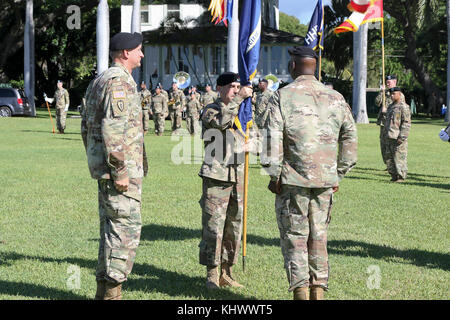 Command Sgt. Maj. Bryant Lambert, outgoing command sergeant major of U ...