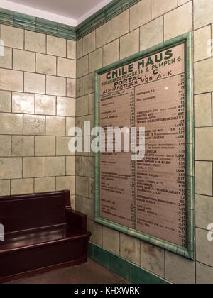 Staircase in the Chilehaus Stock Photo - Alamy