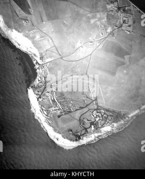Aerial reconnaissance photo taken during World War II, documenting ...
