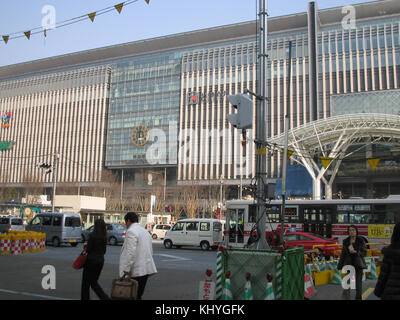 Hakata Station of Fukuoka City Subway Nanakuma Line is crowded with ...
