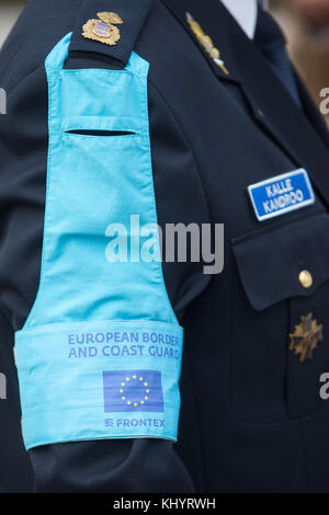 Warsaw, Poland. 21st Nov, 2017. A FRONTEX logo at the headquarter of ...