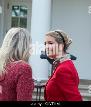 Ivanka Trump in the Rose Garden at the White House in Washington, DC on ...