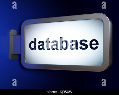 Database concept: Programming on billboard background Stock Photo - Alamy