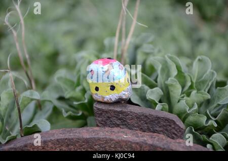 Painted rocks hidden for people to find and swap Stock Photo - Alamy
