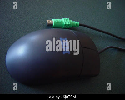 Black ibm ps 2 ball mouse Stock Photo - Alamy