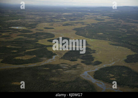 The Kanuti National Wildlife Refuge wetlands are shown, highlighting ...