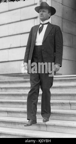 A portrait of Henry F. Ashurst, an American politician known for his ...