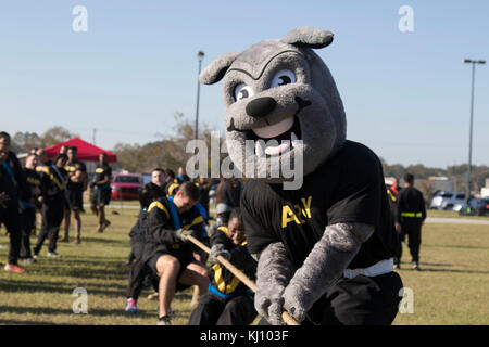 Sgt. Rocky, 3rd Infantry Division's mascot, practices his kickball ...