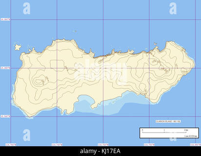 Clarion Island map Stock Photo - Alamy