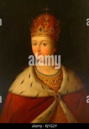 Empress Anna Ioannovna of Russia, 1693-1740, portrait painting, 1700 ...