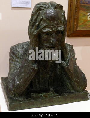 A bronze sculpture of George Bernard Shaw by Prince Paolo Troubetzkoy ...