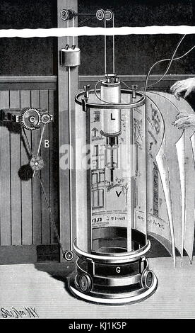 Engraving depicting a blueprint machine. Dated 20th Century Stock Photo ...