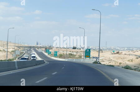 Motorway en-route to Beersheba (Beersheba) a city in the Southern ...