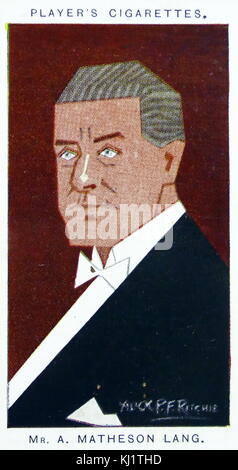 Player's cigarette card depicting Matheson Alexander Lang (1879-1948 ...