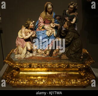 Sculpture titled 'The Virgin and Child with St Diego of Alcalá' by ...