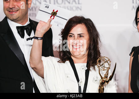 Kerem Catay winner of telenovela Kara Sevda (Endless Love) holds an ...