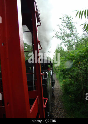 Ride of vintage steam-powered train from Prague to Ceske Budejovice as ...