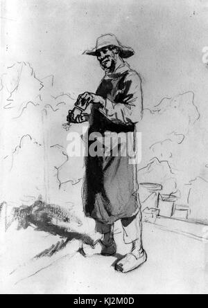 Paul Gavarni’s illustration for 'The Twelve Months' series depicts ...