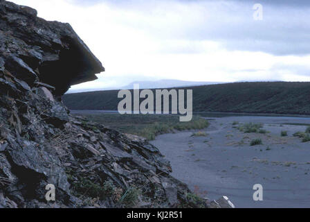 Rock outcropping on the Noatak river Stock Photo - Alamy