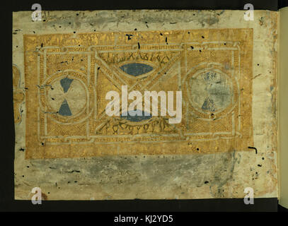 Islamic - Illuminated Frontispiece of Geometrical Design Stock Photo ...