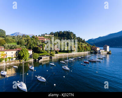 Lake Como (IT) - Aerial view of Pescallo Stock Photo - Alamy