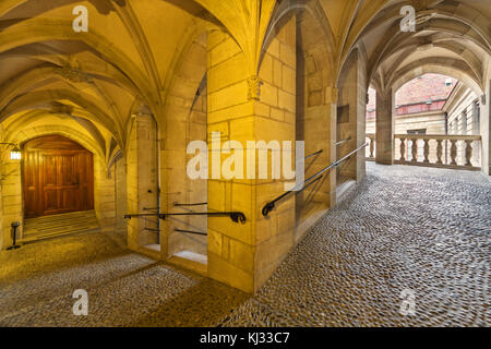 The Town Hall Ramp - Geneva Stock Photo - Alamy