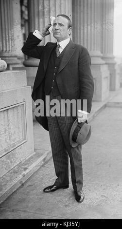 A portrait of Henry F. Ashurst, an American politician known for his ...