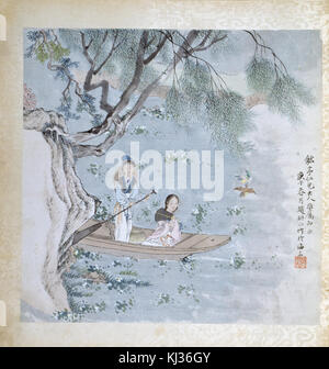 Chinese - Boating Scene - Walters 35101I Stock Photo - Alamy