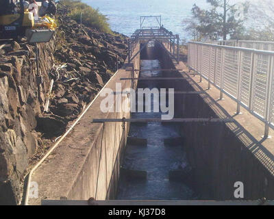 A fish ladder is a structure designed to allow fish to bypass obstacles ...
