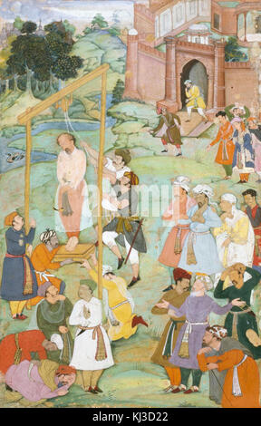 The hanging of Mansur al-Hallaj, a Sufi mystic, depicted in this ...