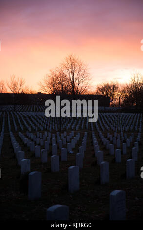 Sunrise over Arlington National Cemetery (32245554826 Stock Photo - Alamy