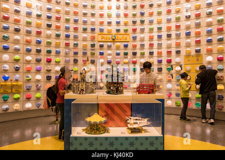 Anaheim, NOV 11: Lego store in the famous Downtown Disney District ...