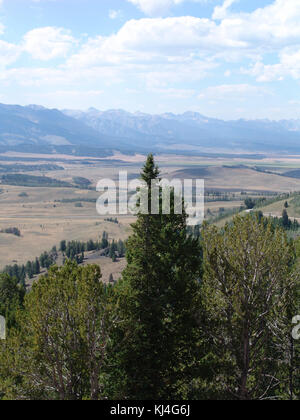 Salmon River Valley from Galena Overlook 1 Stock Photo - Alamy