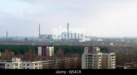 View of Chernobyl taken from Pripyat Stock Photo - Alamy