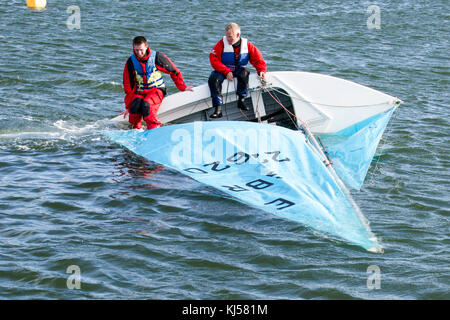 Dinghy racing at New Brighton Stock Photo - Alamy