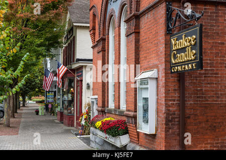 Charming shops along Main Street, Chatham, Cape Cod, Massachusetts, USA ...