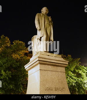 Statue of John Bright, 1811-1889. Quaker,British Radical and liberal ...