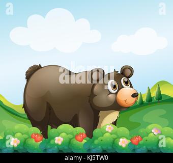 Garden fruits. Edible food plants. Seamless pattern. Hand drawing ...