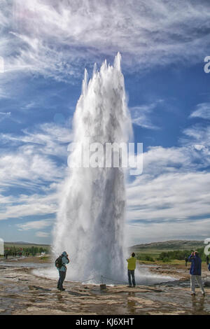 Water bubble from geyser about to explode Stock Photo - Alamy