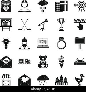 Standard icons set, simple style Stock Vector Image & Art - Alamy