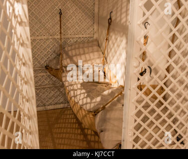 Replica of an dark old dutch jail Stock Photo - Alamy