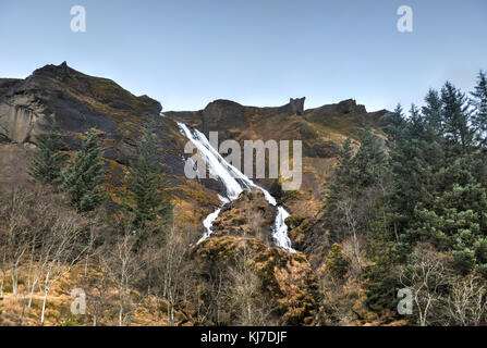 Systrafoss Waterfall, Lake Systravatn, Kirkjubæjarklaustur, Iceland ...