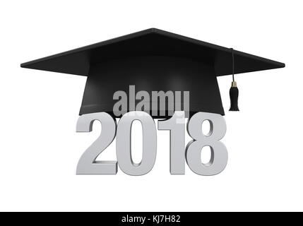 2018 Graduation Cap Isolated Stock Photo - Alamy