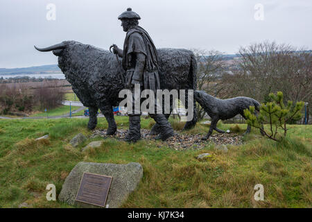 Statue at Dingwall Auction Mart Stock Photo - Alamy