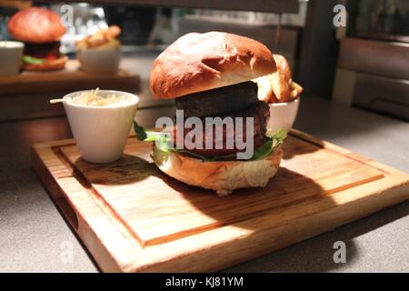 Burger, Scotland, Beef, venison, cheeseburger Stock Photo - Alamy