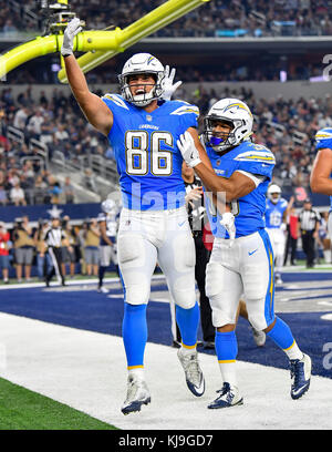 Dallas Cowboys running back Hunter Luepke looks on from the sidelines ...