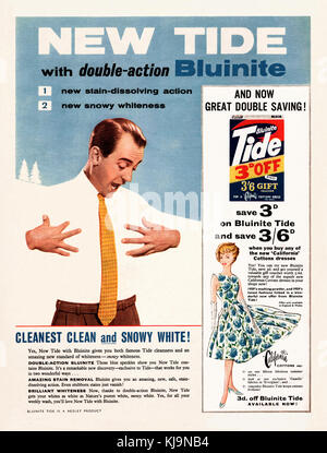 1950s UK Tide Magazine Advert Stock Photo - Alamy