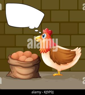 A cartoon illustration of a chicken thinking Stock Vector Image & Art ...