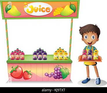 cartoon drinks on tray Stock Vector Image & Art - Alamy